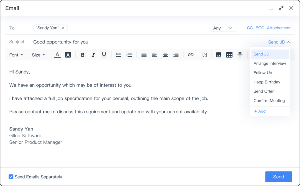 Recruitment CRM - Candidate Relationship Management PlatformGllue Software